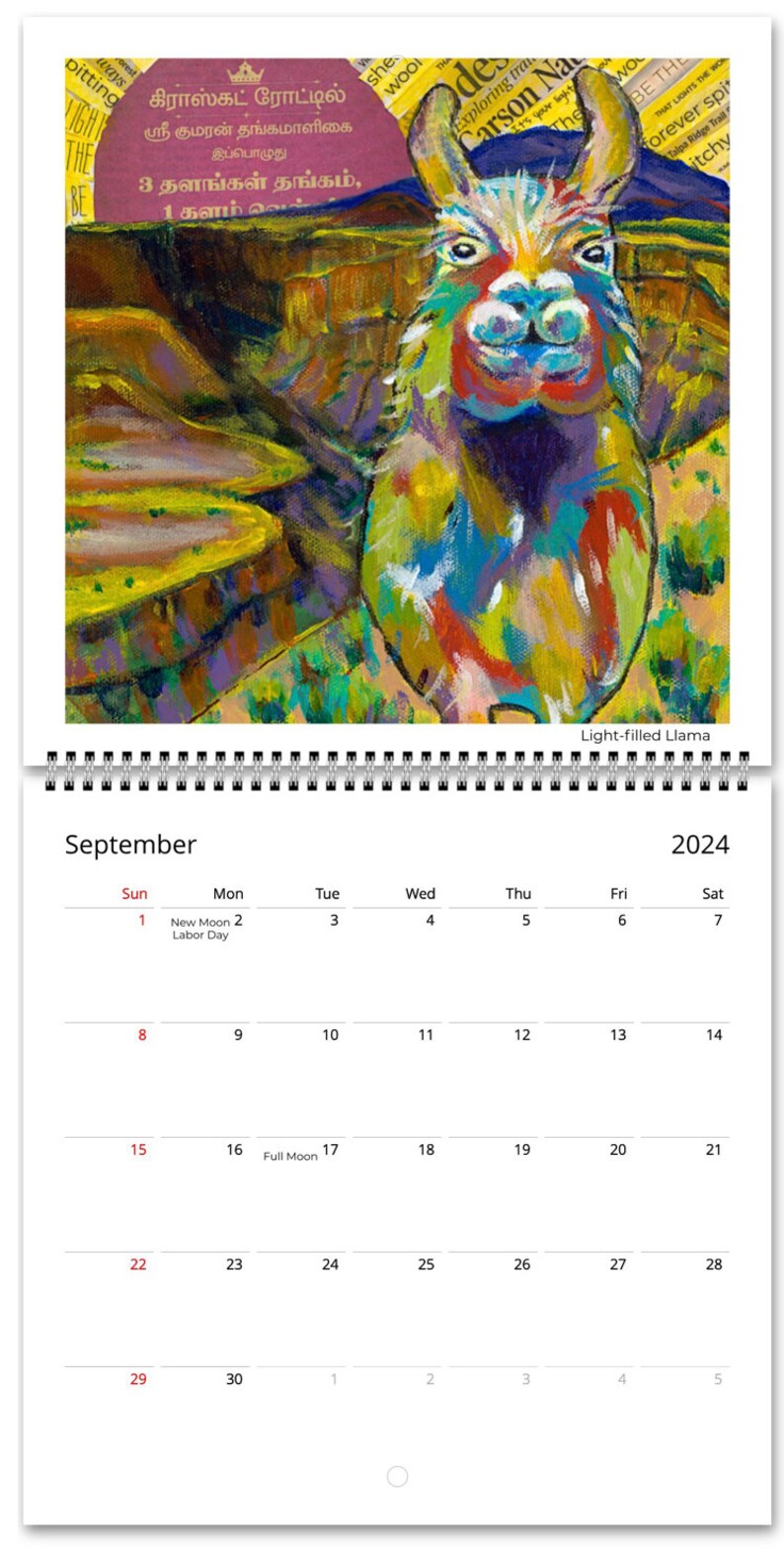 Animals of the Southwest 2024 Wall Calendar US & CA Artsy Animal ...