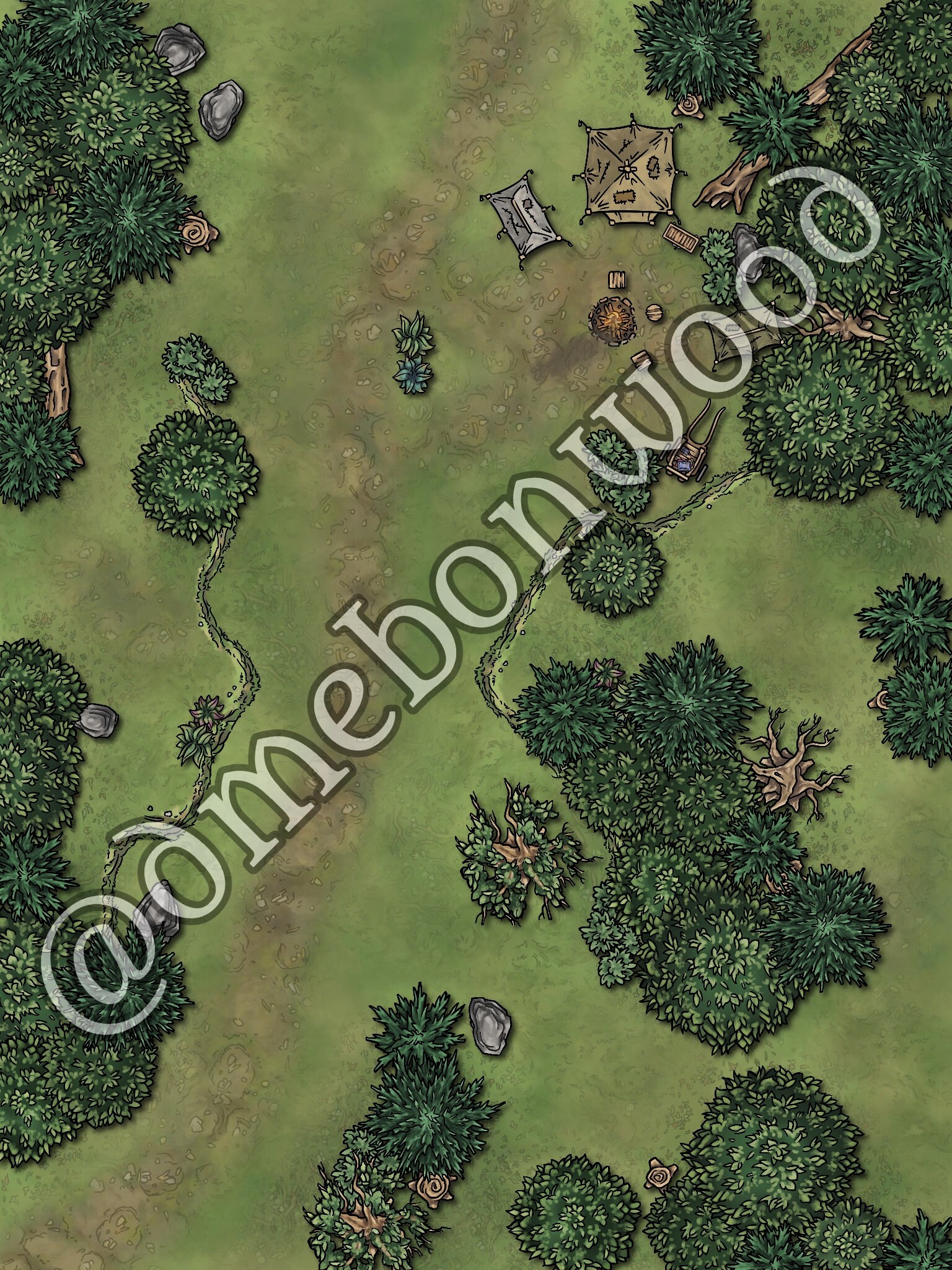 4K Forest Battle Map 5-pack - Etsy Hong Kong