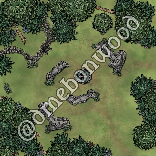 Forest Battle Map - Etsy