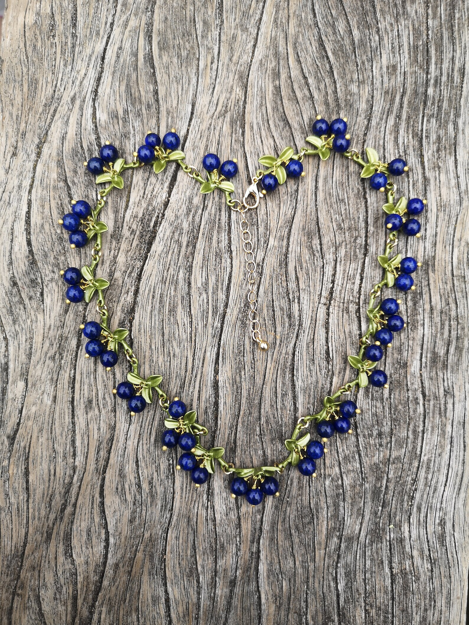 Blueberry Necklace: Vintage Handmade Elegant Berry Jewelry Gift for Her ...