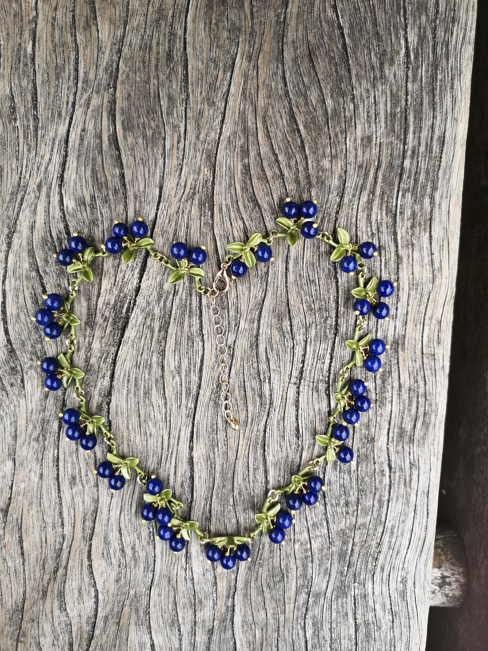 Blueberry Necklace: Vintage Handmade Elegant Berry Jewelry Gift for Her ...