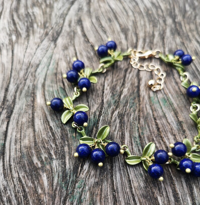 Vintage Blueberry Bracelet Elegant & Beautiful Handmade - Etsy