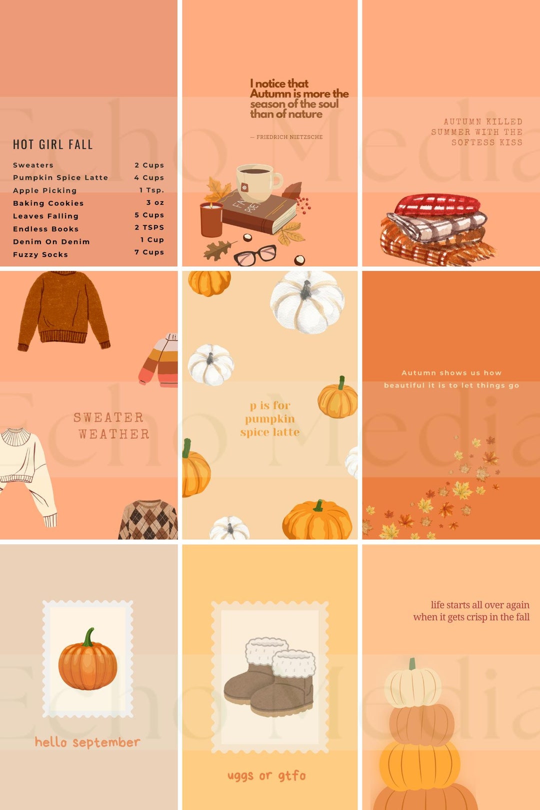 Autumn / Fall Lock-screen Pack [SET 1] - Etsy