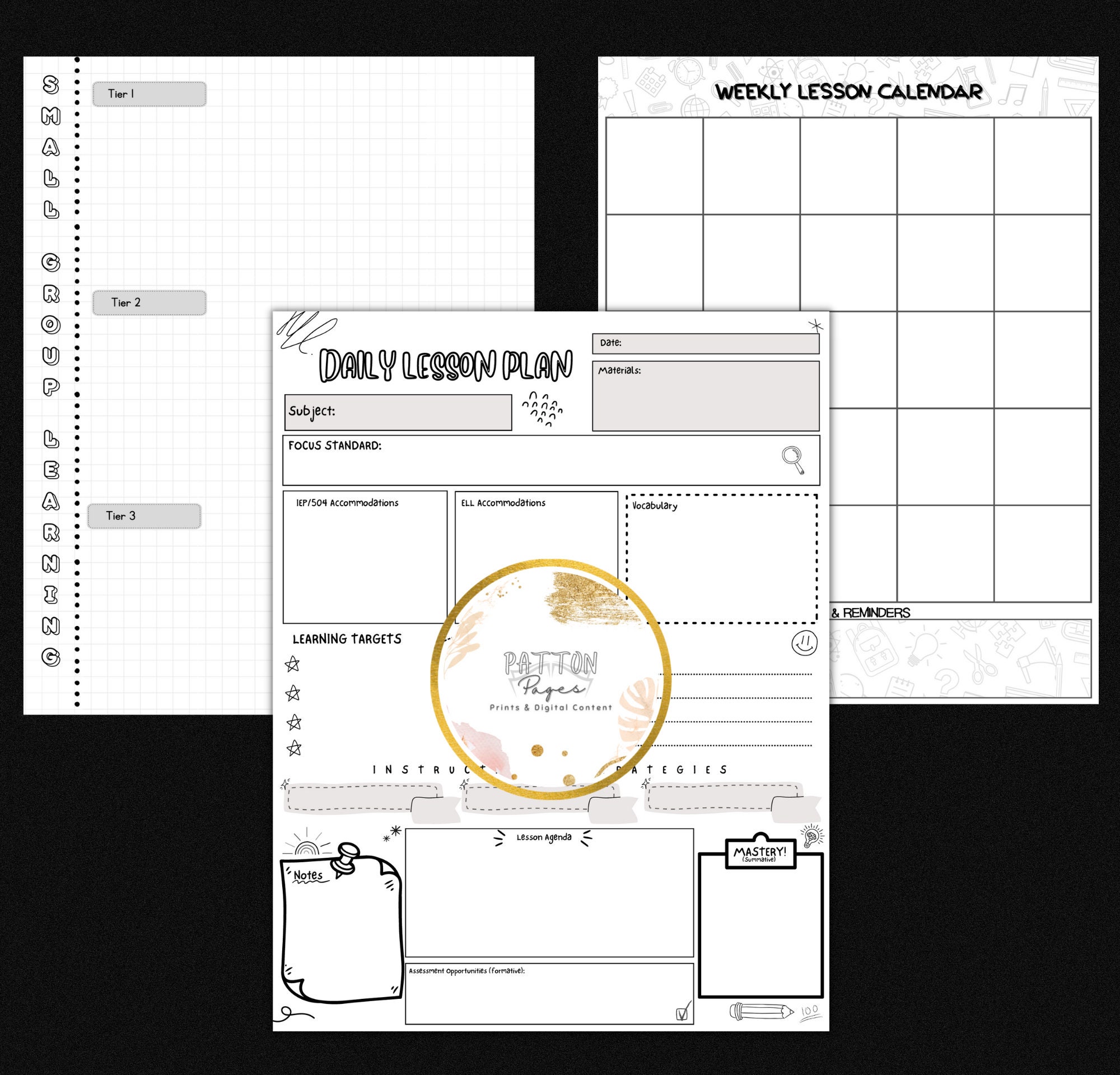 Lesson Plan Pack Back to School Teacher Planning - Etsy