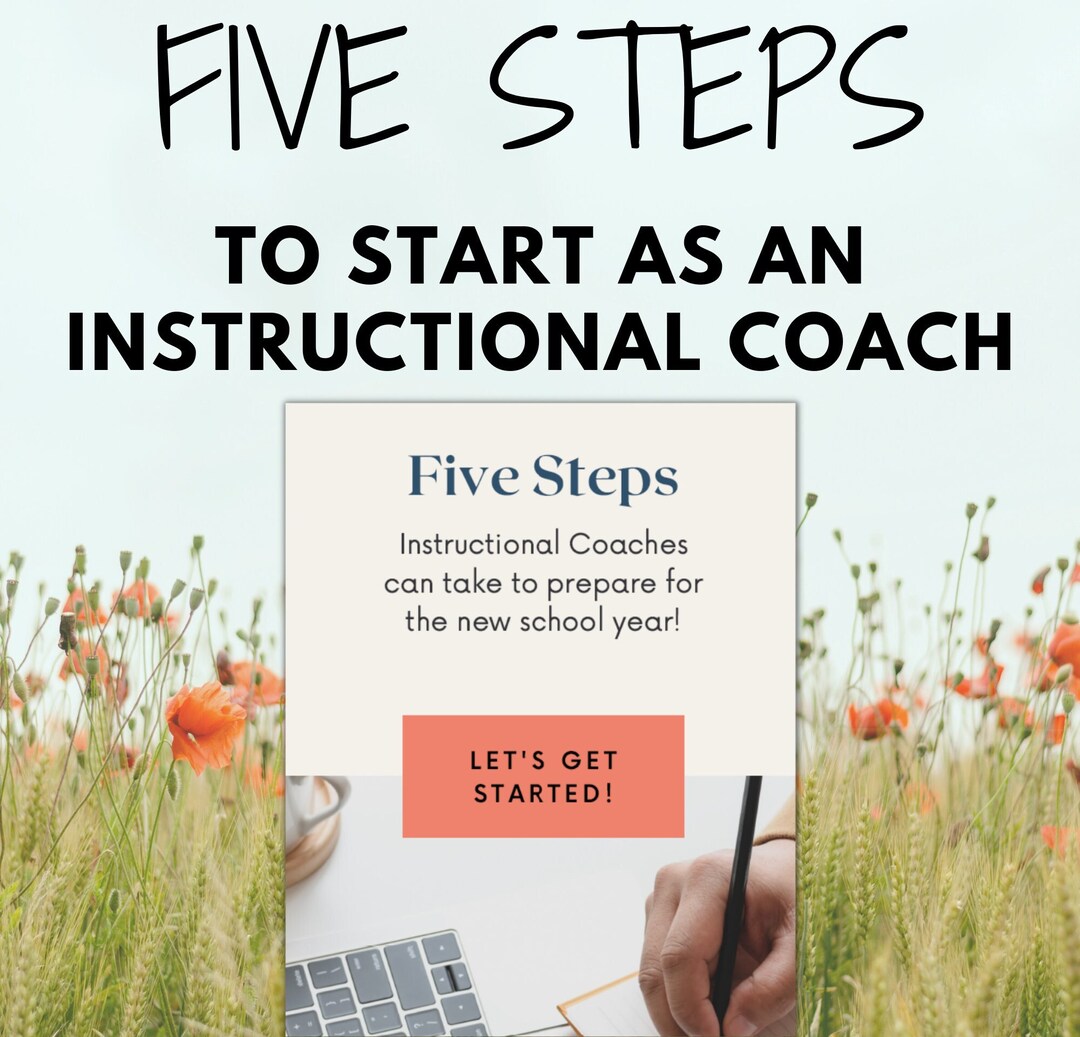 Instructional Coach Brochure - 5 Steps to Start the School Year - Etsy