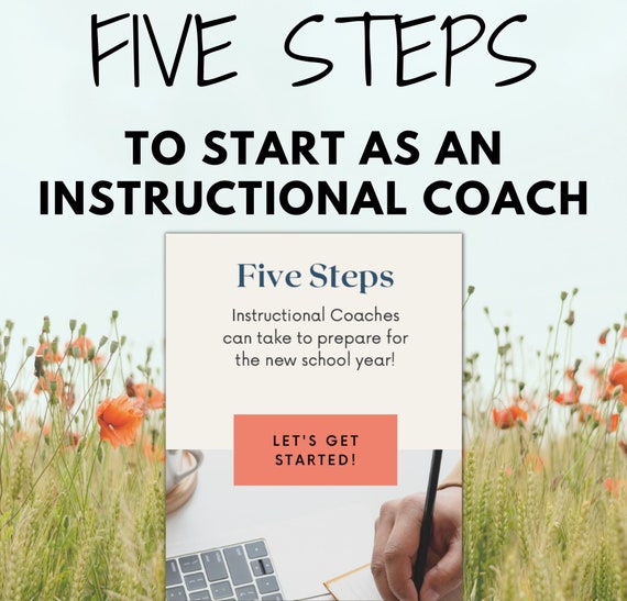 Instructional Coach Brochure 5 Steps to Start the School - Etsy