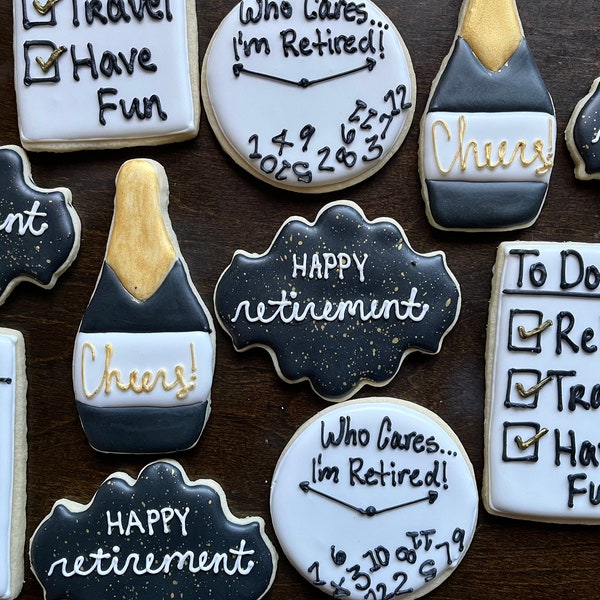 Retirement Cookies - Etsy