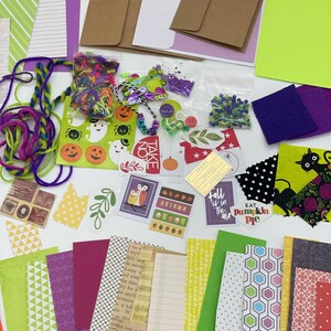Fall & Halloween Craft Bag, Pen Pal Kit, Kids/adults Activity Set ...