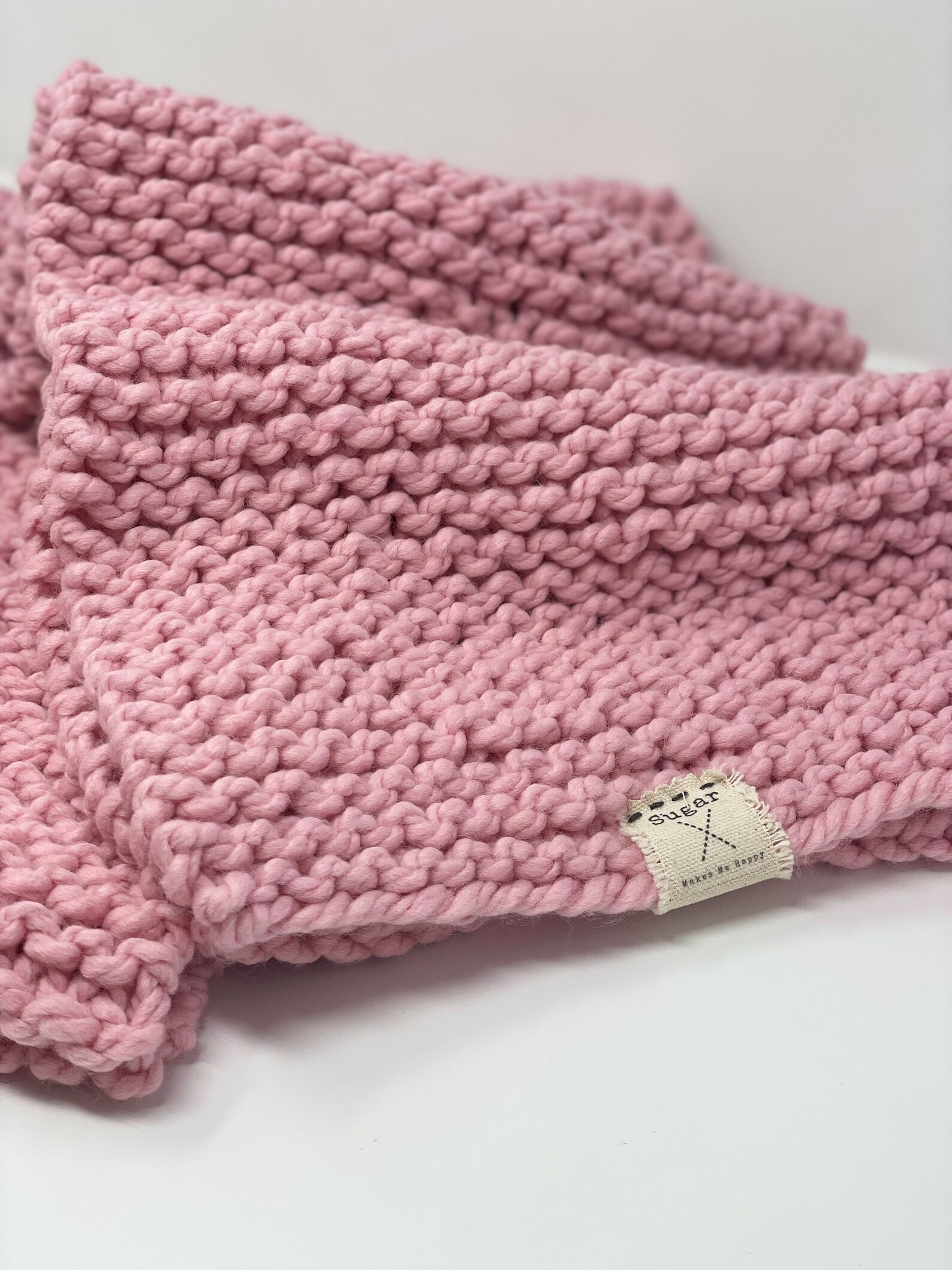 Comfy Cozy Long Pink Hand Knit Scarf - Etsy