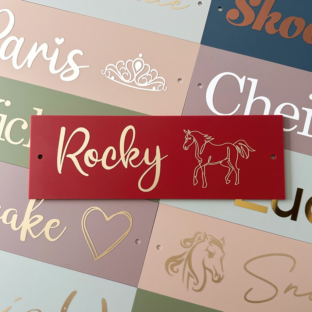 Horse Stable Name Plate / Name Sign - Etsy UK