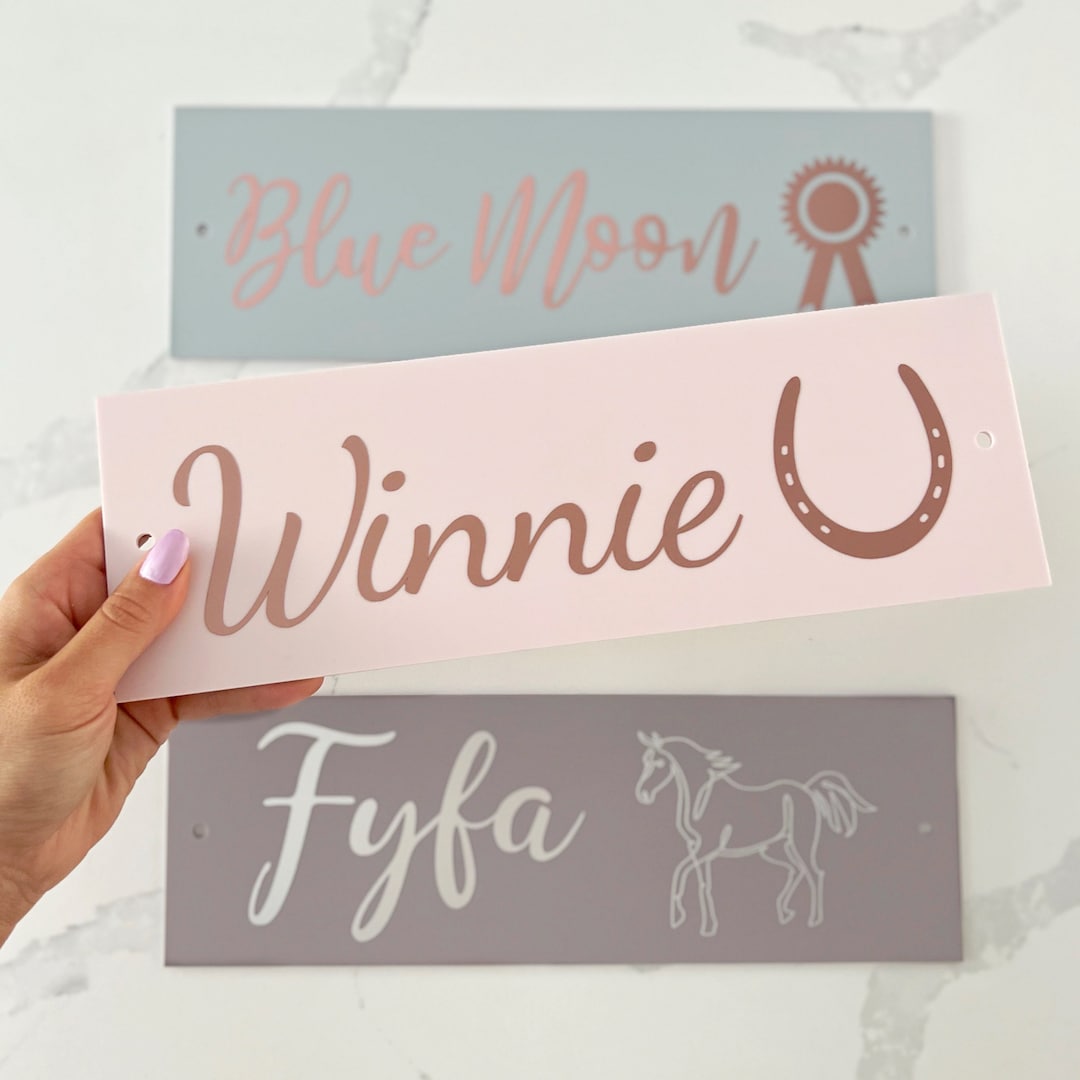 Stable Name Plate / Name Plaque - Etsy UK