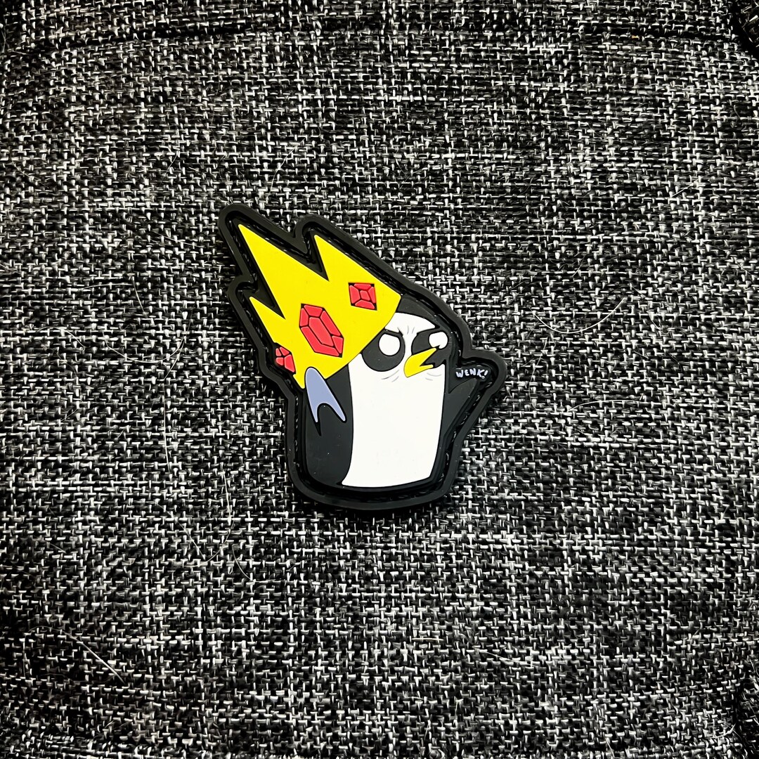 Penguin King | PVC Morale Patch - Etsy