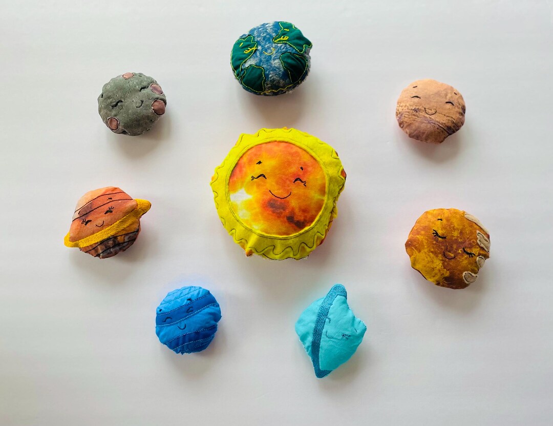 Solar System Plush Toy Garland Space Themed Nursery Decor Planet Toys ...