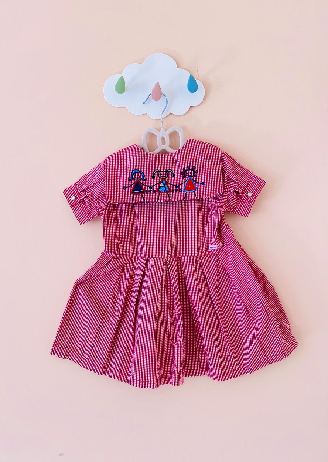 4T: Kindergarten Girl First Day Outfit Back to School Gingham Dress ...