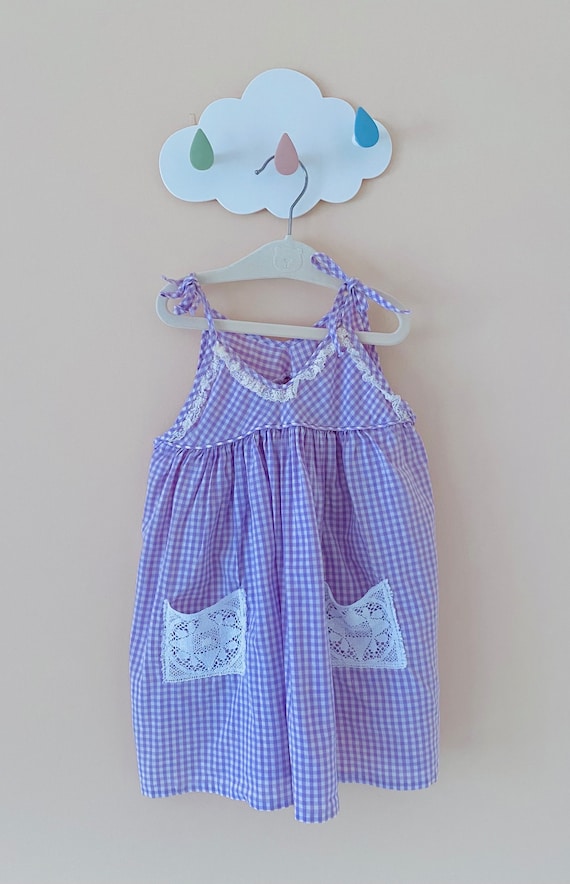 1950's Lilac Gingham Sundress - Gem
