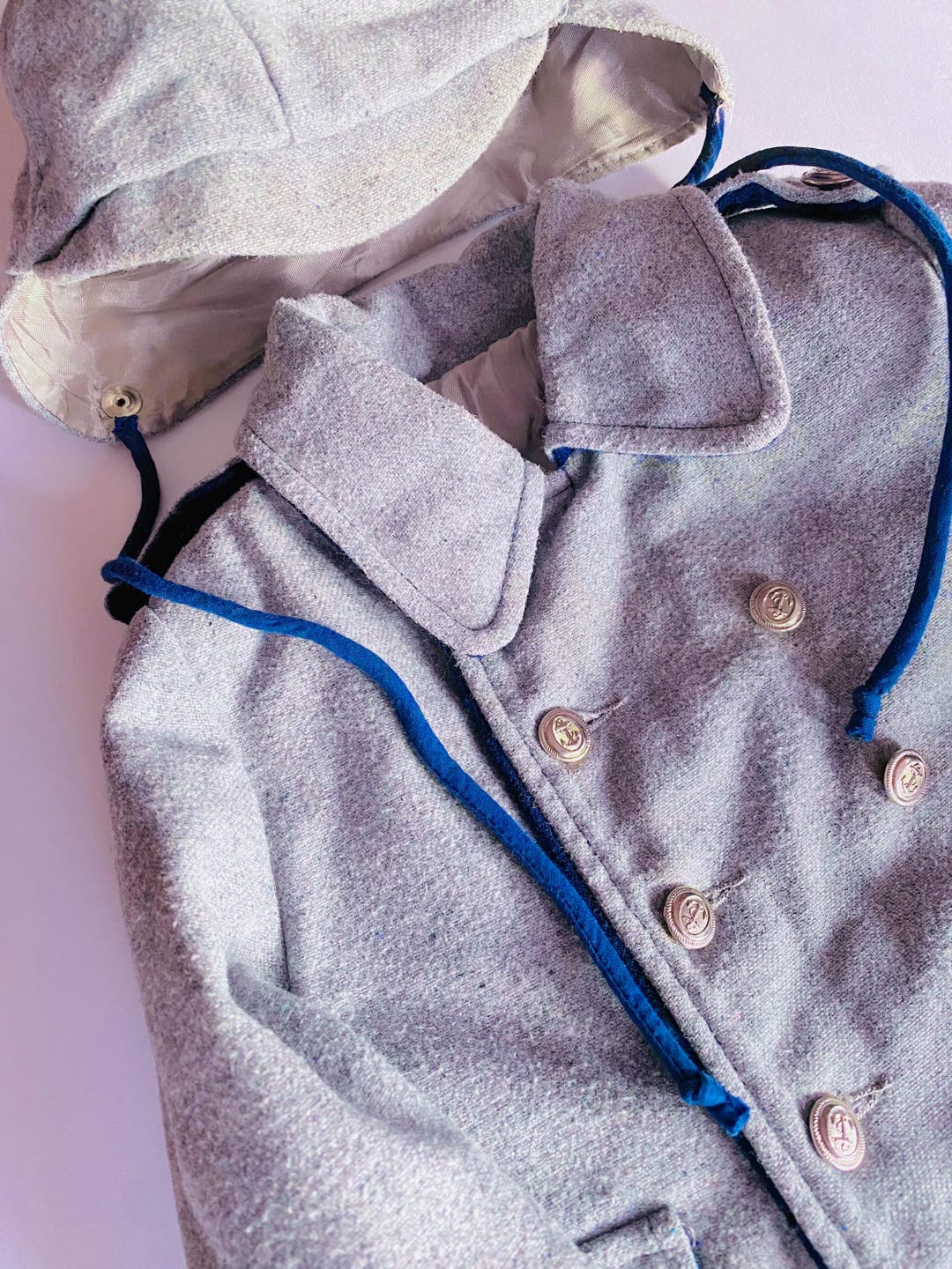 3T: Christmas Wool Jacket Set Vintage 1950s Boy Wool Winter Coat and ...