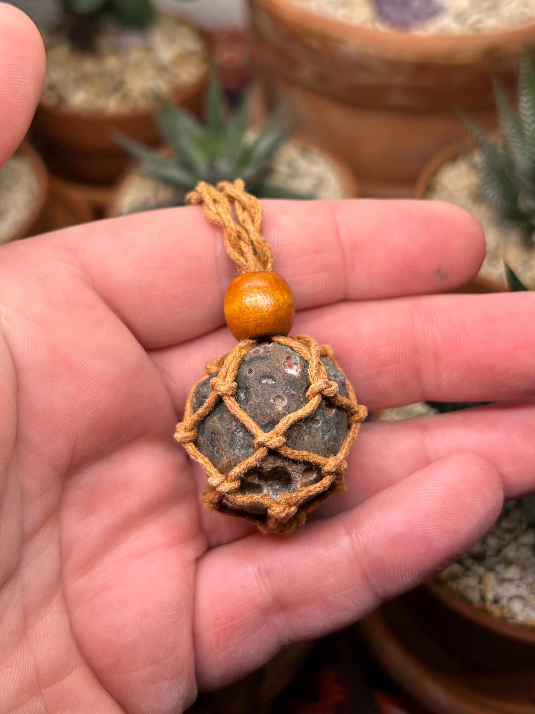 Lake Superior Paradise Beach Paint Agate Nodule Necklace - Etsy