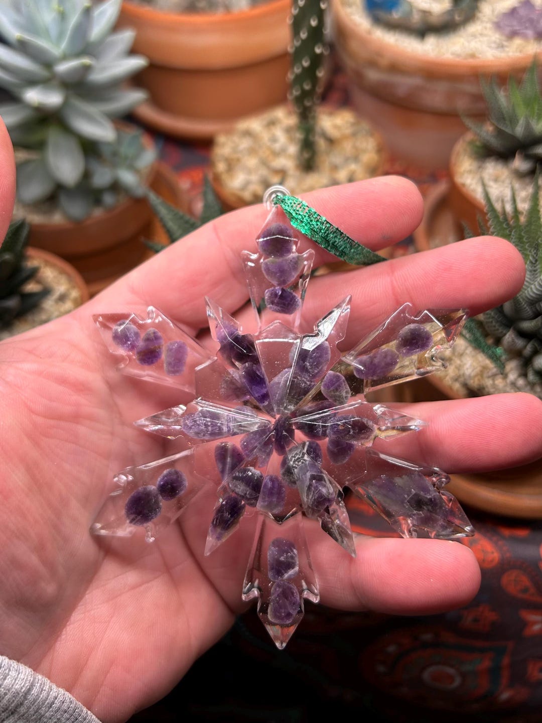 Amethyst Snowflake Ornament - Etsy