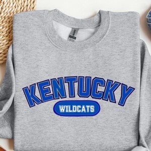 Kentucky Faux Embroidery PNG, KY College Font Printable Sublimation or DTG Files, Wildcats ...