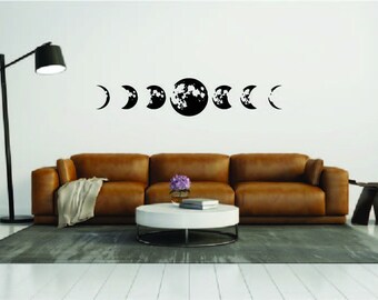Large Moon Wall Decal - Etsy
