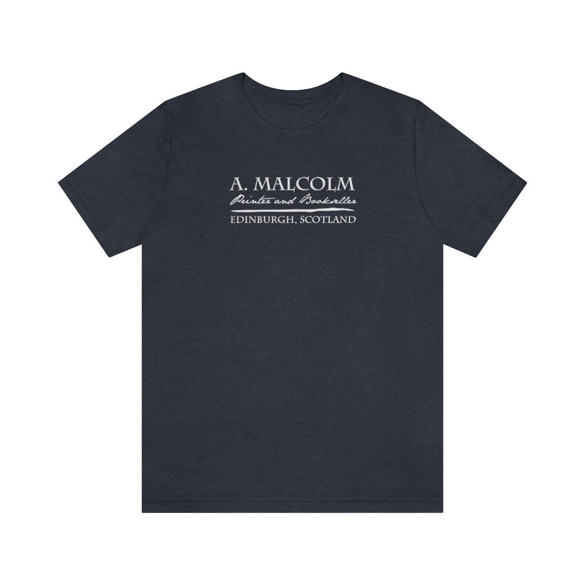 A Malcolm Printer & Bookseller T-shirt, Outlander Gift, Scotland Travel ...