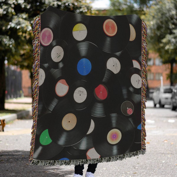 Vinyl Record Throw Etsy