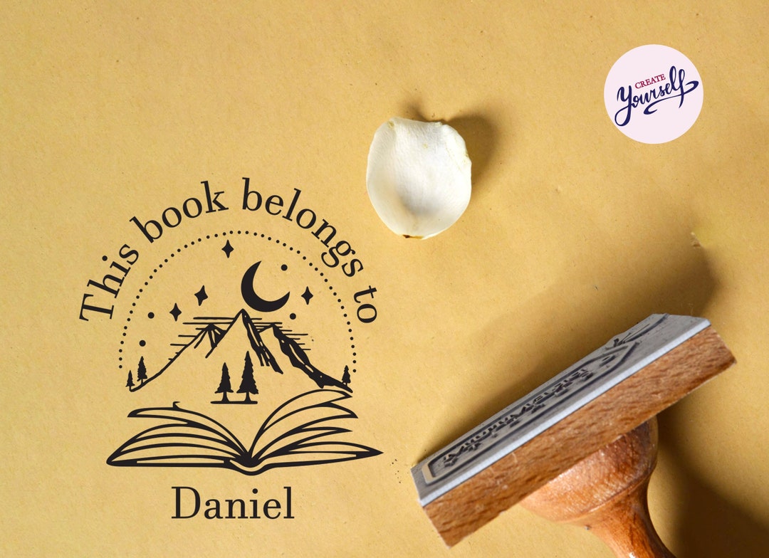 From the Library Of, Custom Book Stamp, Classroom Stamps, Book Stamp ...