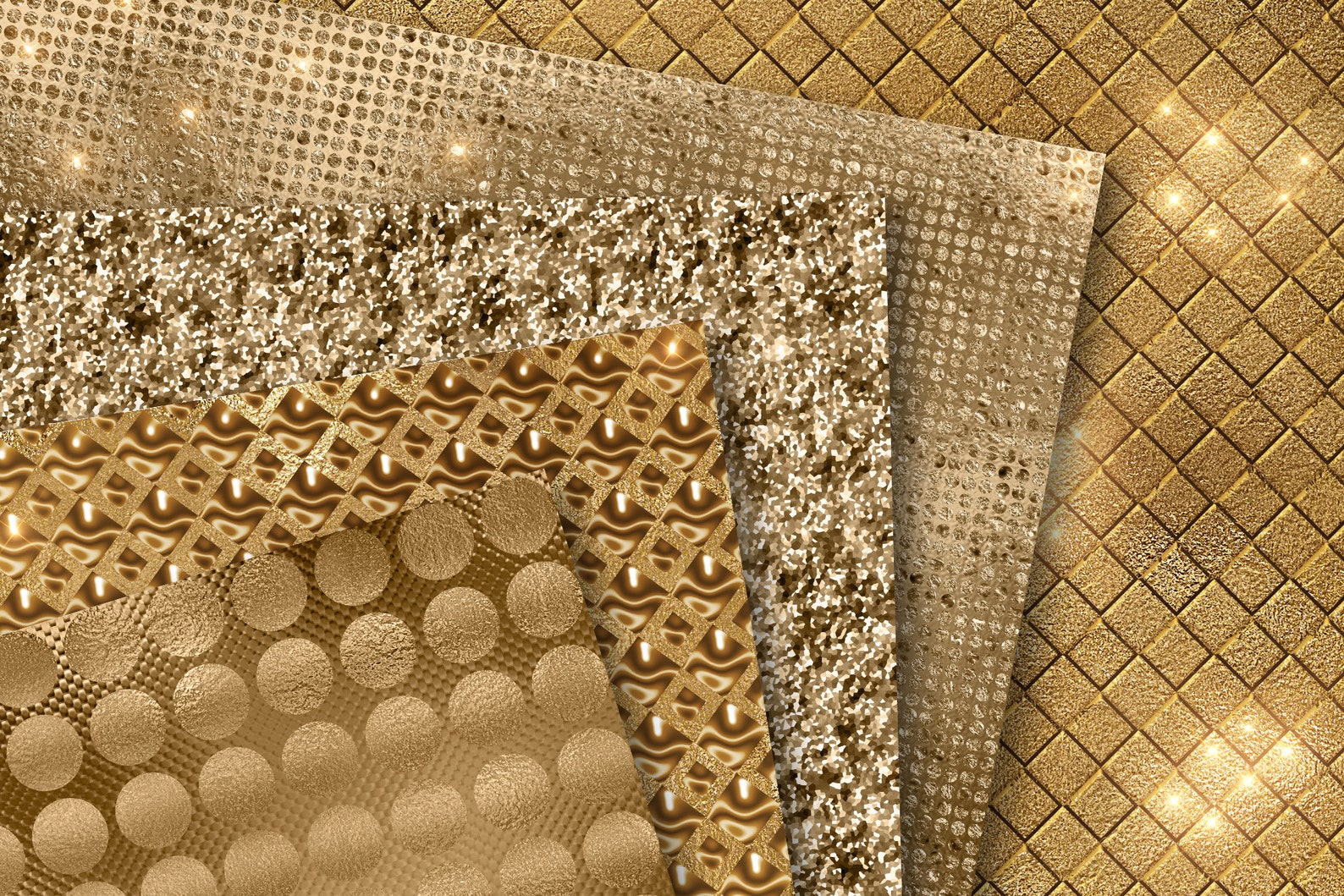 Luxury Gold Digital Paper, Gold Textures, Gold Glitter Backgrounds ...