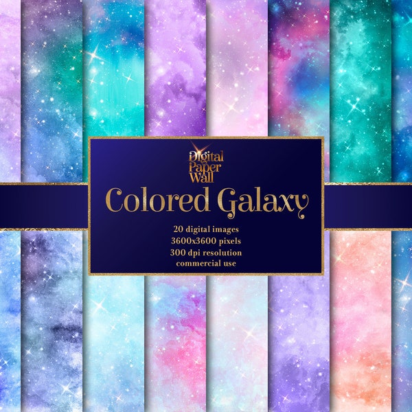 Watercolor Galaxy - Etsy