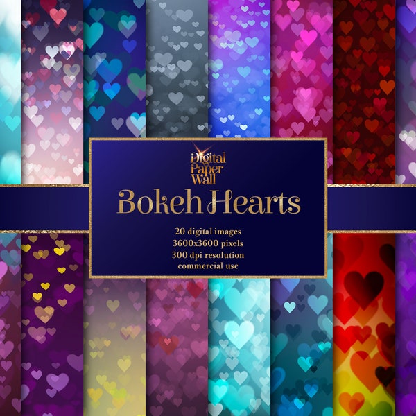 Bokeh Heart Hearts - Etsy