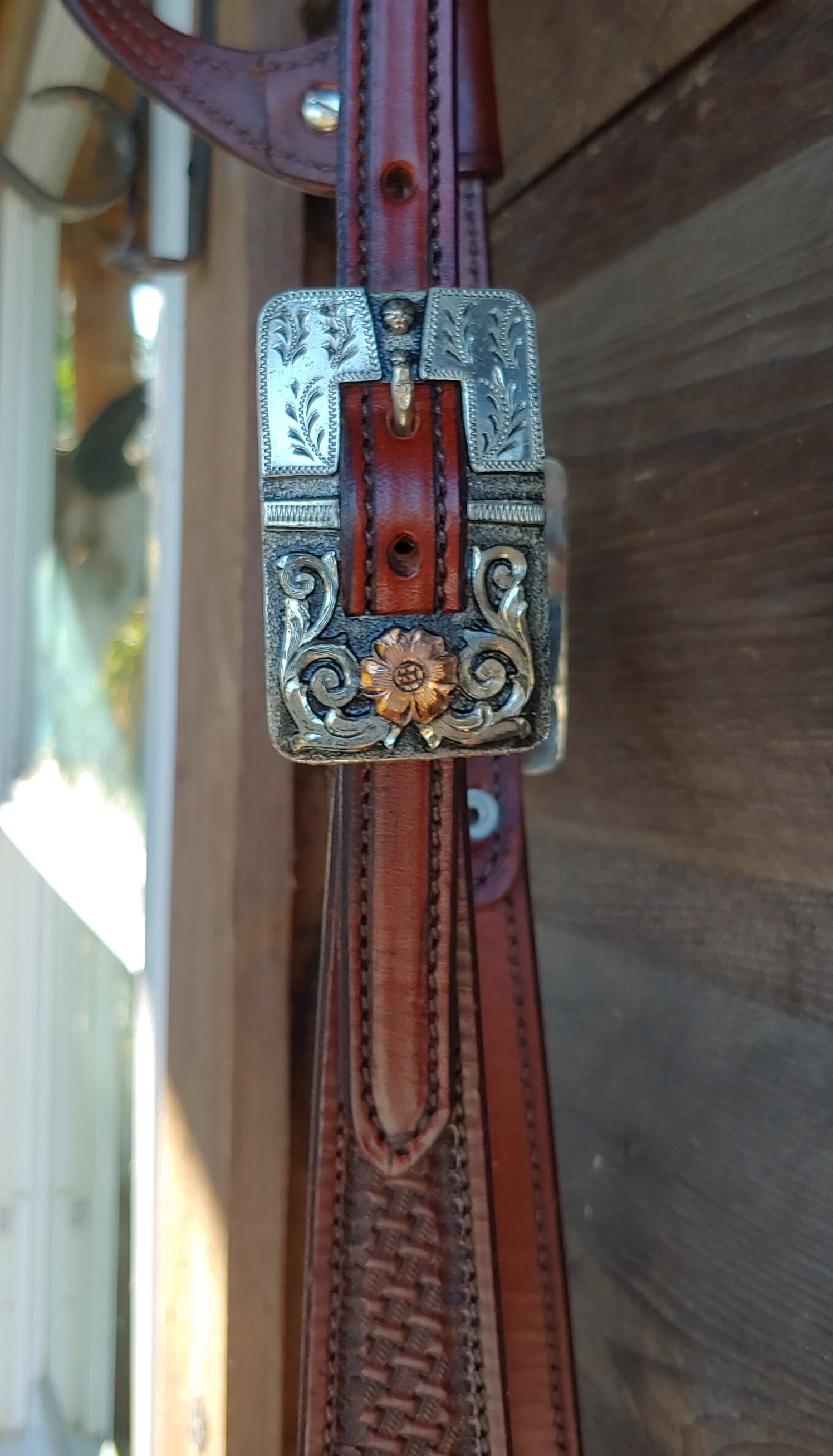 NEW Handmade Western Show Bridle With Engraved Silver Buckles & Conchos ...