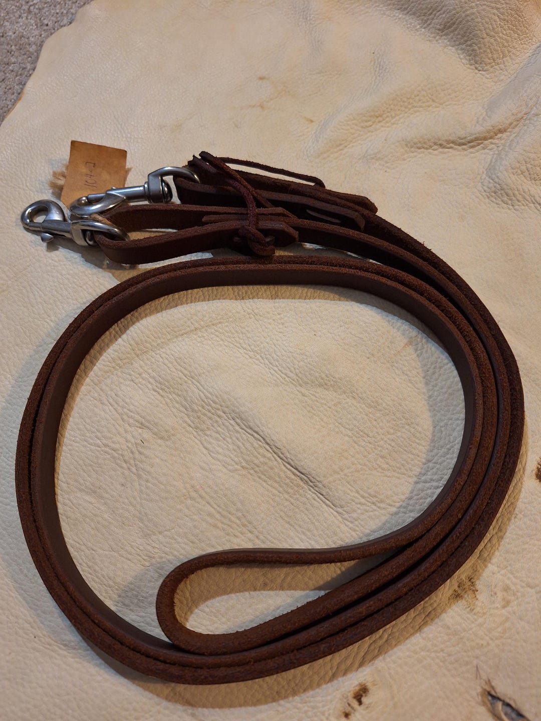 New Handmade Leather Roping / Contest Western Reins With Snaps & Water ...