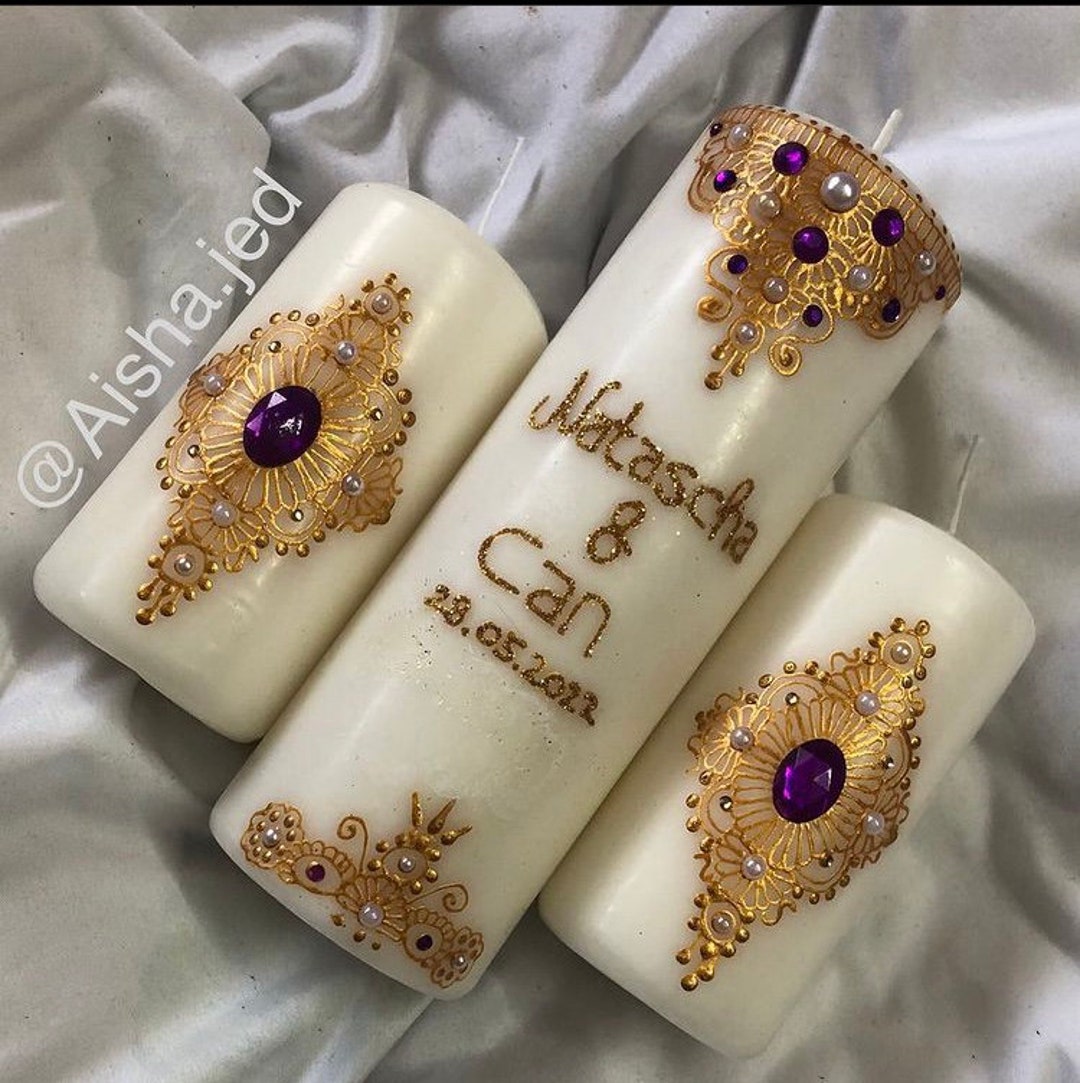 Henna Candles/ Mehndi Candles/wedding Decoration /henna - Etsy