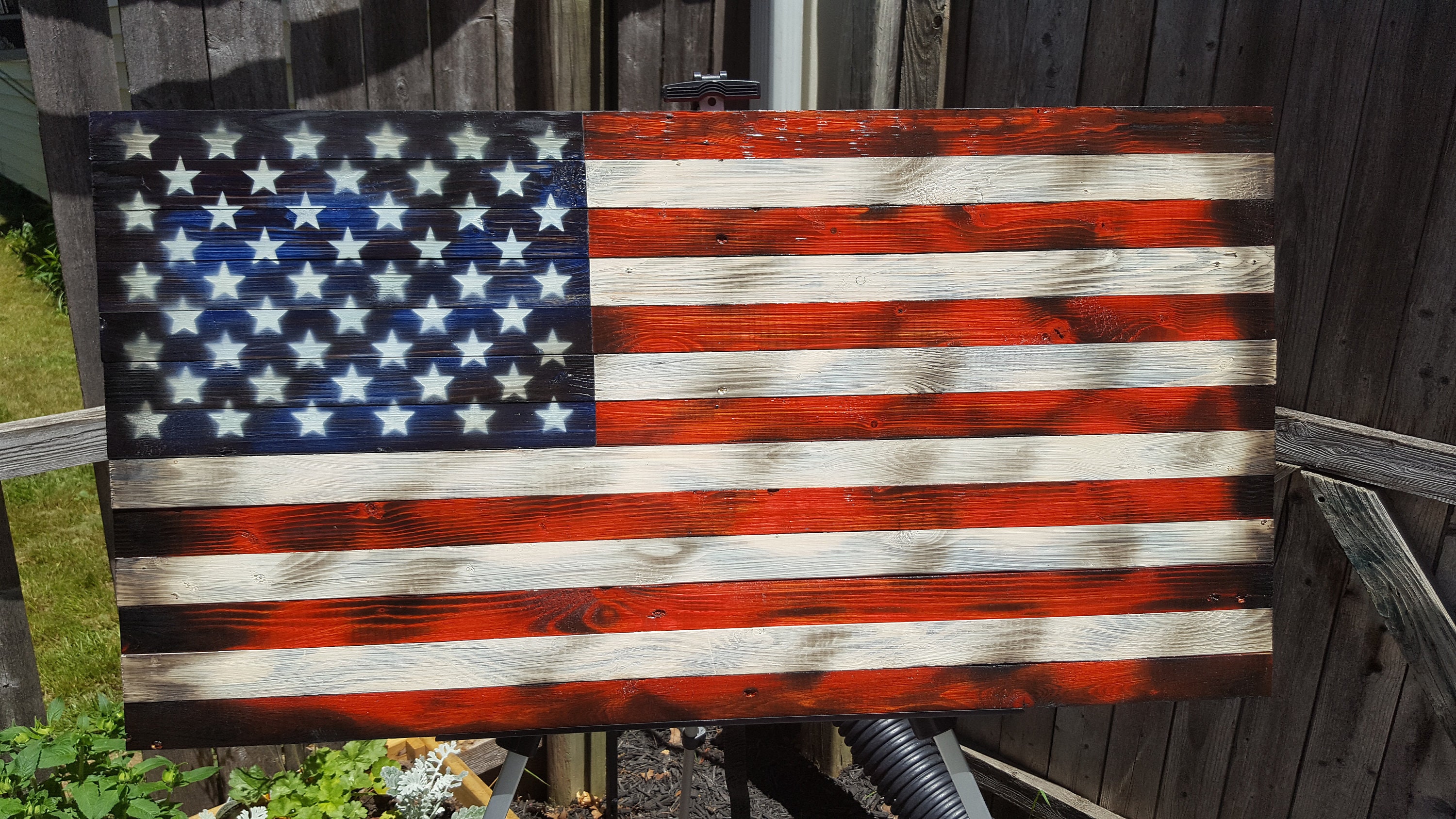 Reclaimed Wooden American Flags - Etsy
