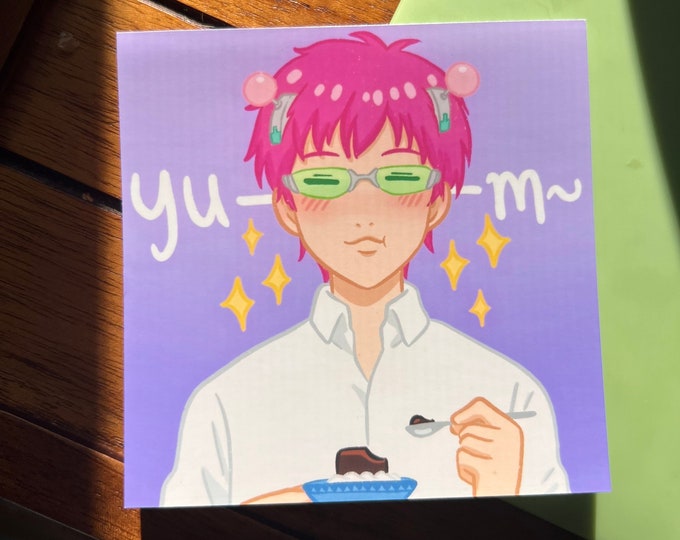 Saiki K 4x4 Art Print - Etsy