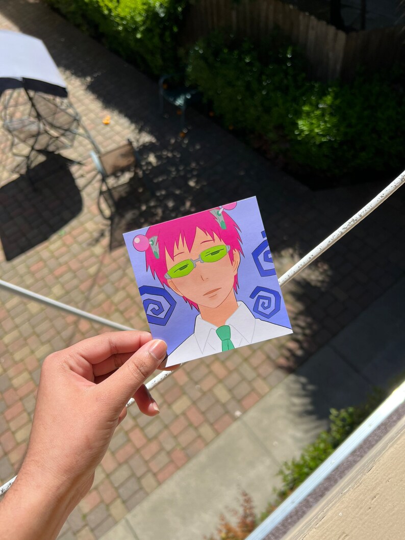 Saiki K 4x4 Art Print - Etsy