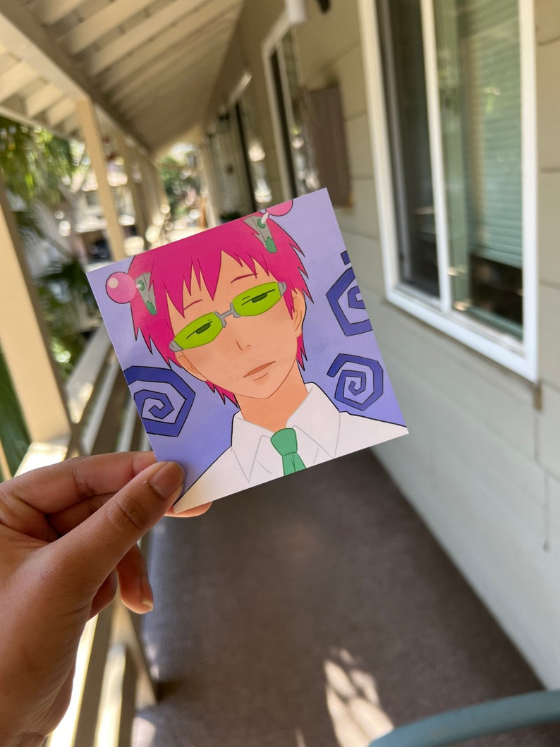 Saiki K 4x4 Art Print - Etsy