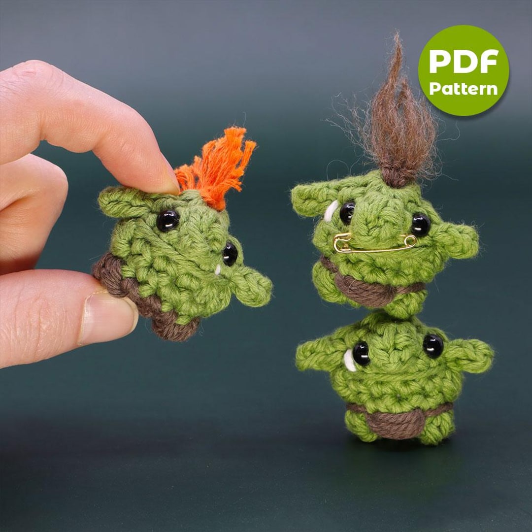 Baby Goblin Crochet Pattern - Mini Amigurumi Crocheting Tutorial ...
