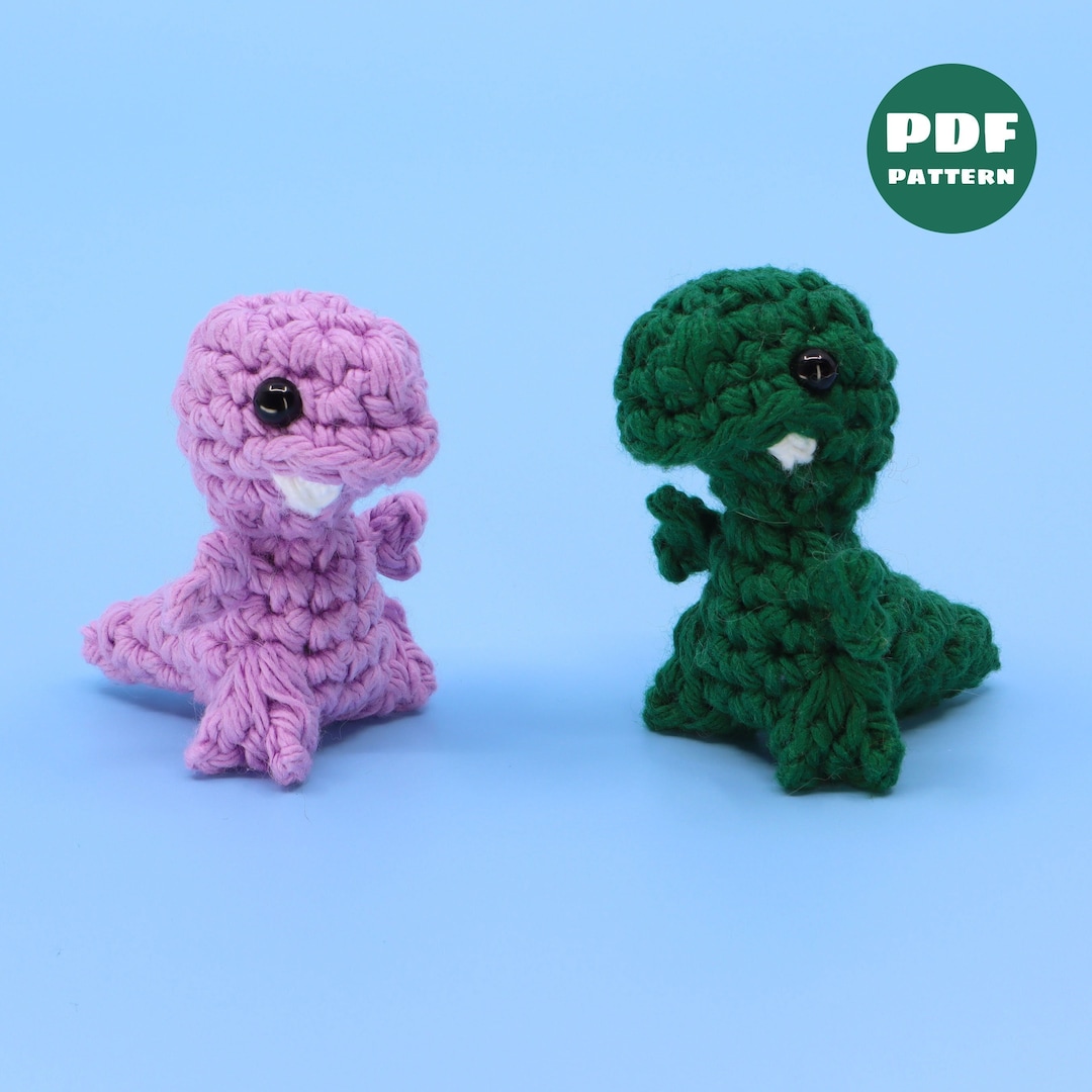 Crochet Raptor Pattern - Dinosaur Crocheting Tutorial - Digital PDF and ...