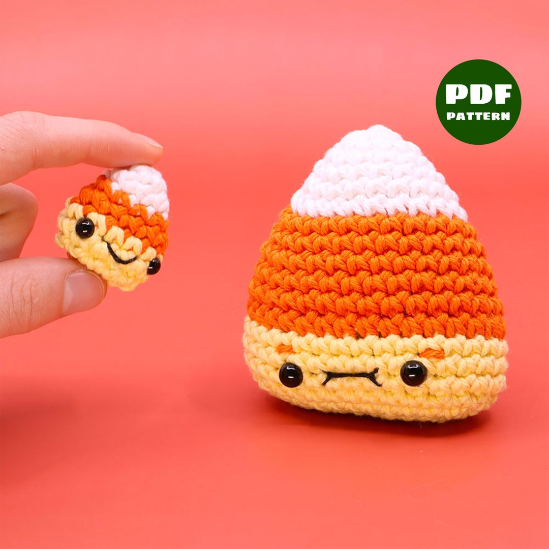 Crochet Candy Corn Pattern - Beginner No Sew Crocheting Tutorial ...