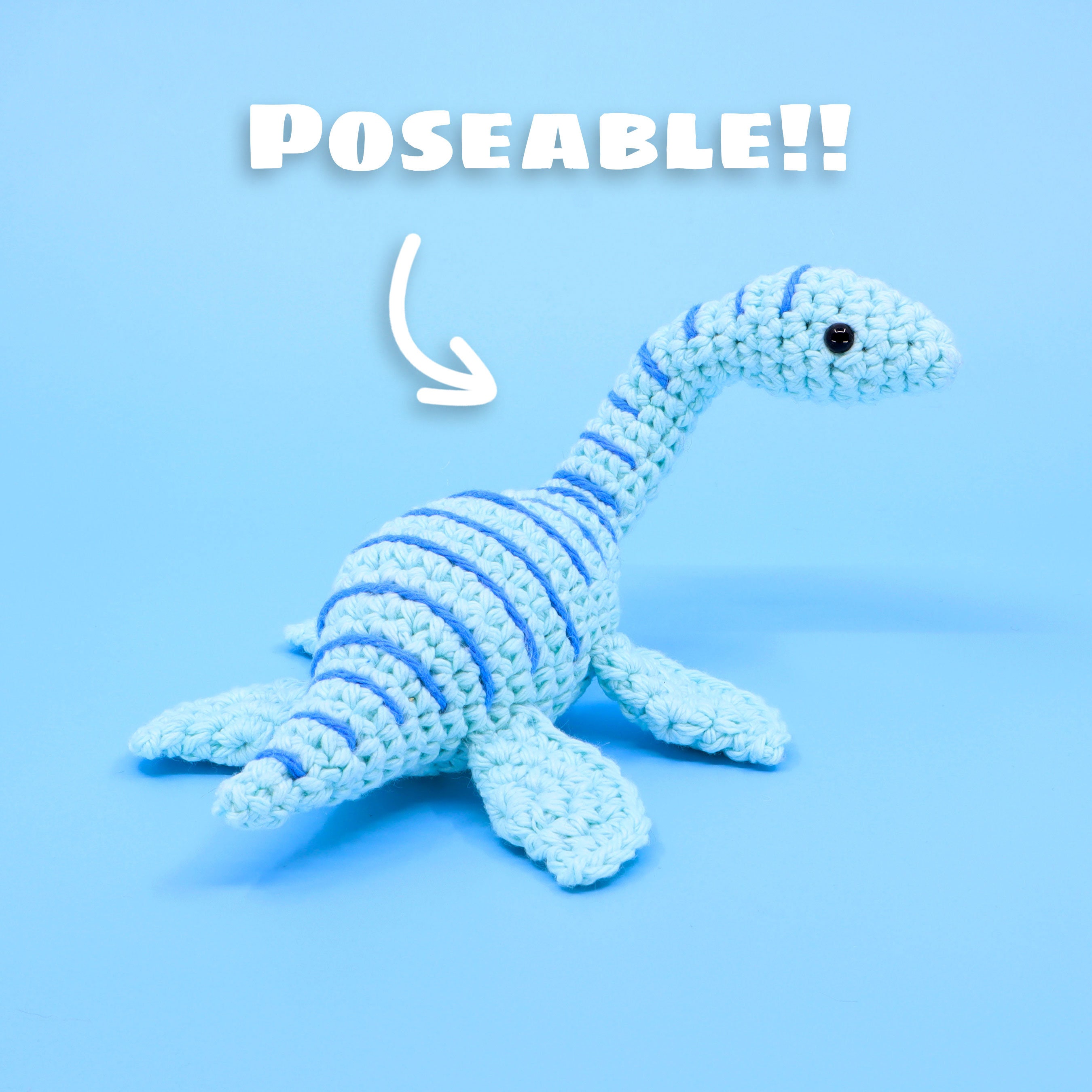Crochet Plesiosaur Pattern Water Dinosaur Crocheting - Etsy