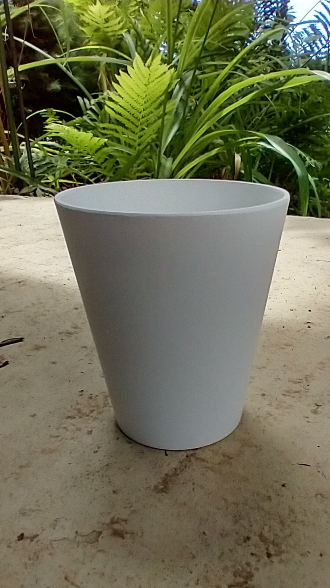 Wonderful Moon Light White Artstone 3" Round Pot, New, Flowers - Etsy