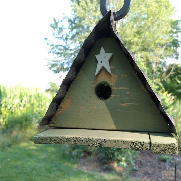 Triangle Birdhouse - Etsy
