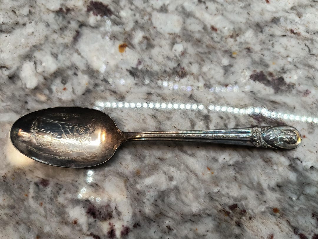 Vintage James Polk Presidential Commemorative Spoon Wm Rogers ...