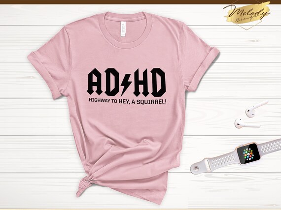 ADHD ACDC / Shirt / ADHD Shirt / Funny Adhd Shirt / Cool Adhd - Etsy