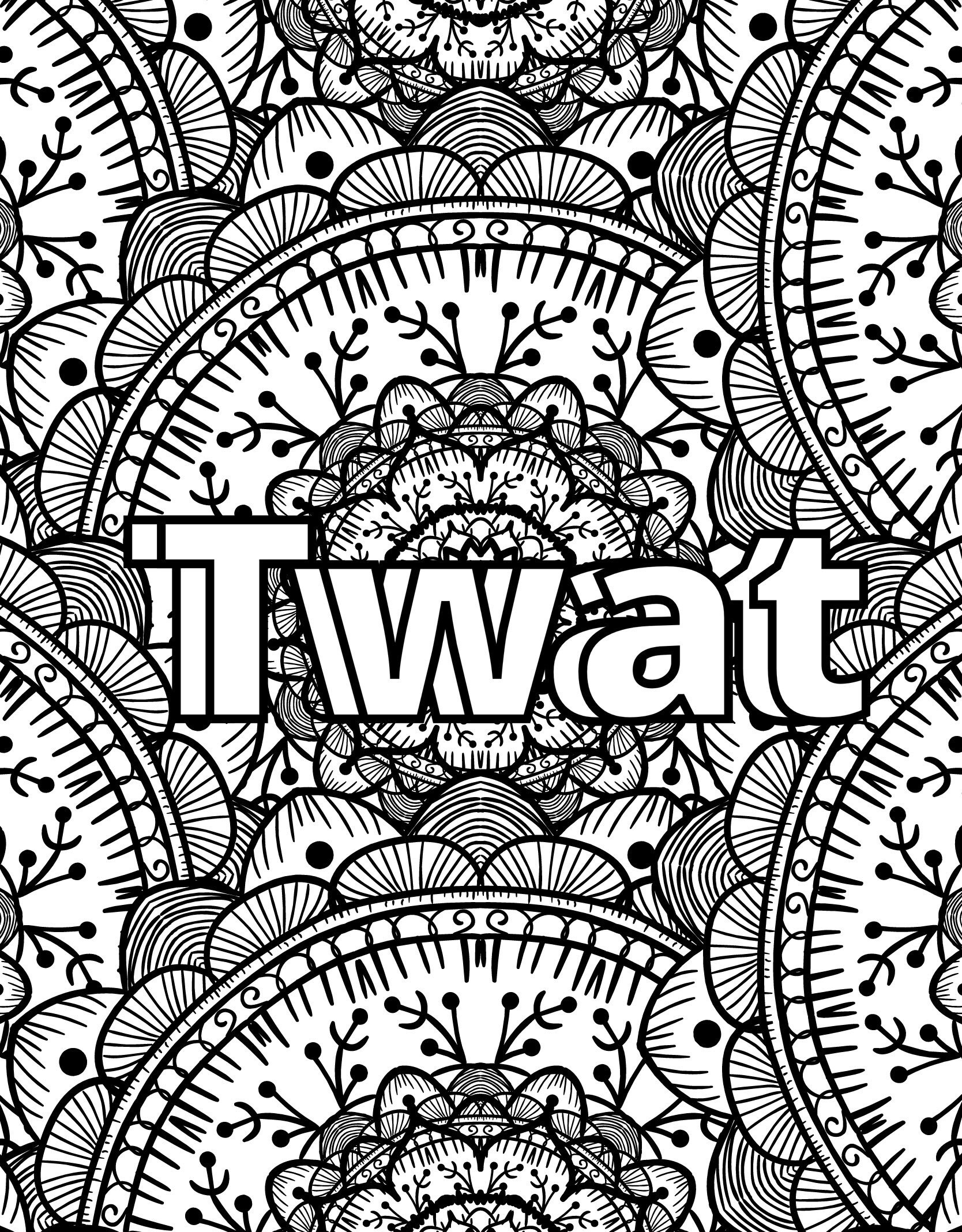 30 Page Mandala Swearing Colouring Pages | Digital Download | Stress ...
