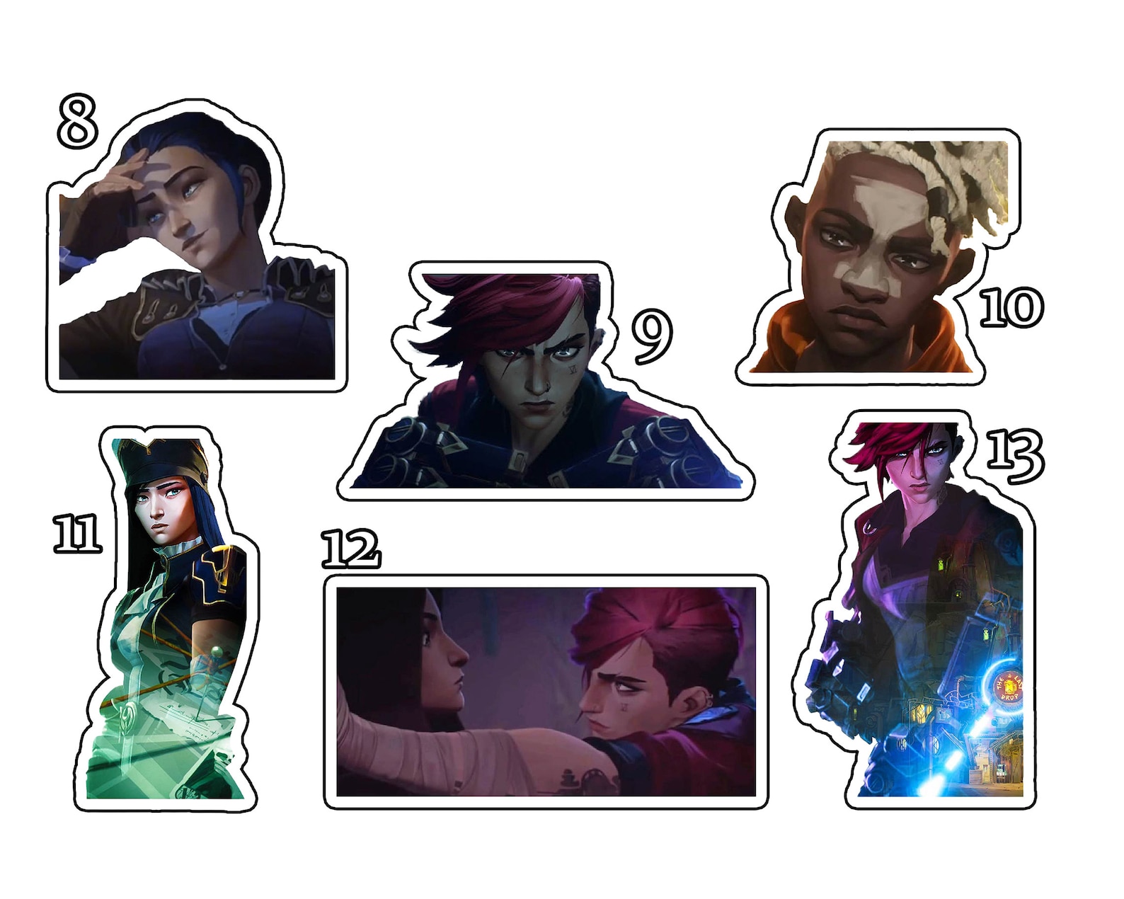Arcane Sticker Pack - 18 Stickers From the Netflix Show, Arcane - Etsy