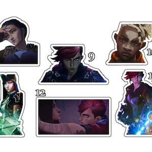 Arcane Sticker Pack - 18 Stickers From the Netflix Show, Arcane - Etsy
