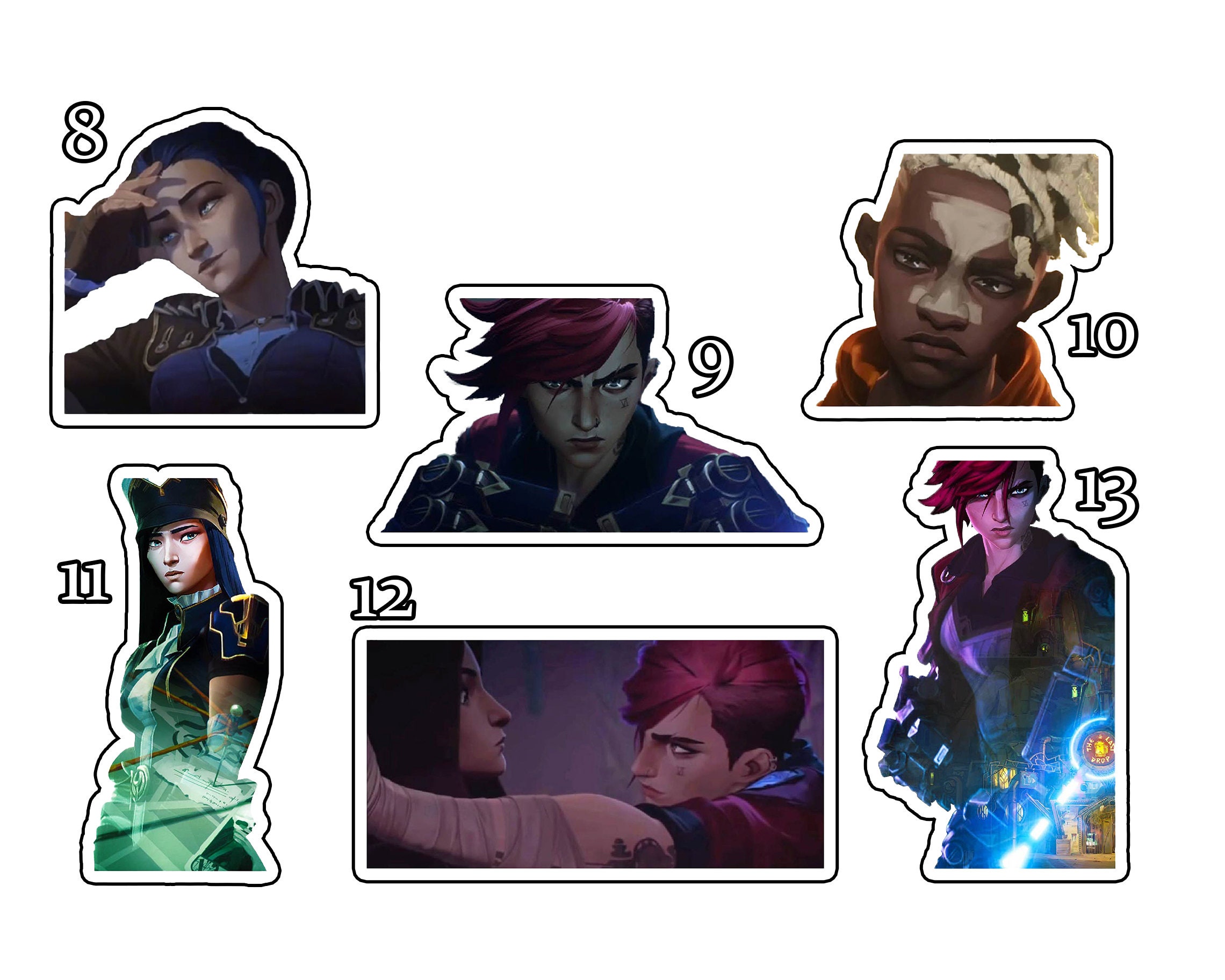 Arcane Sticker Pack - 18 Stickers From the Netflix Show, Arcane - Etsy