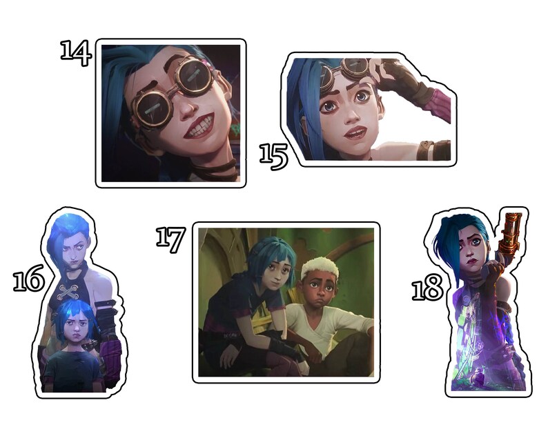 Arcane Sticker Pack - 18 Stickers From the Netflix Show, Arcane - Etsy